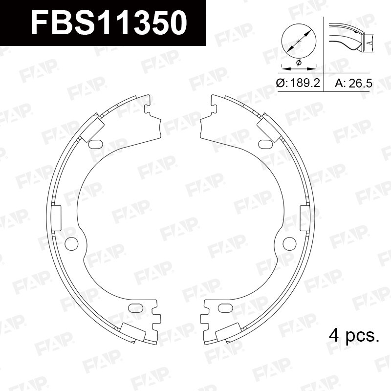 Колодки барабанные тормозные Hyundai Туксон Tucson, Хендай Туксон, Kia Спортаж Sportage, Киа Спортаж