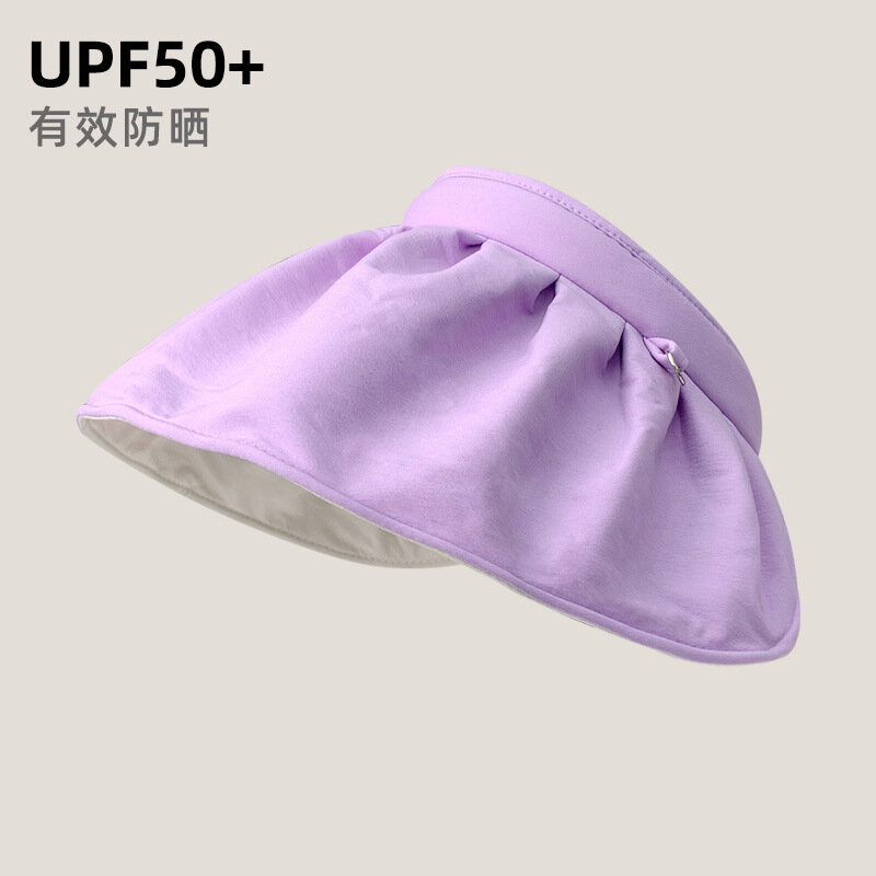 Шляпа женская, фиолетовая, гибискус, защита от ультрафиолета