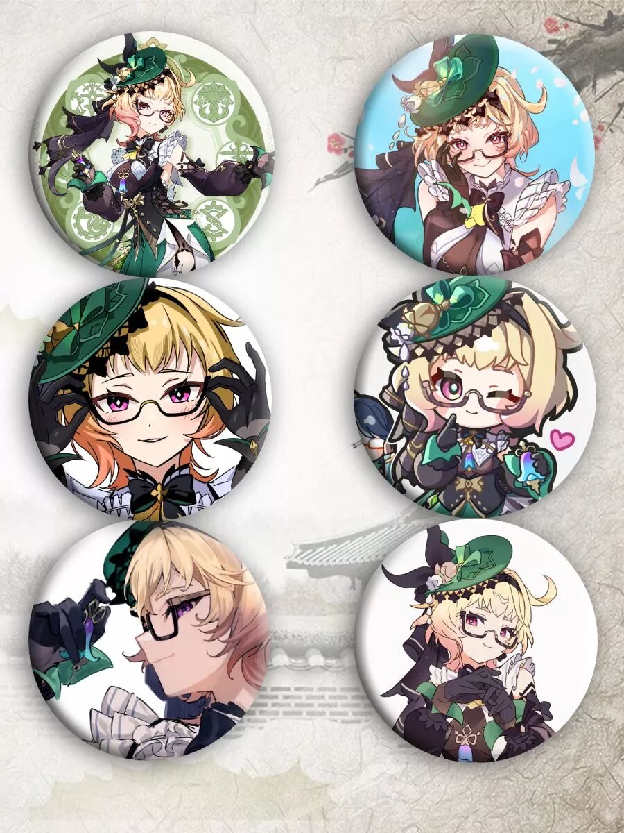 Значки Genshin Impact Геншин Импакт/ Emilie Эмилия