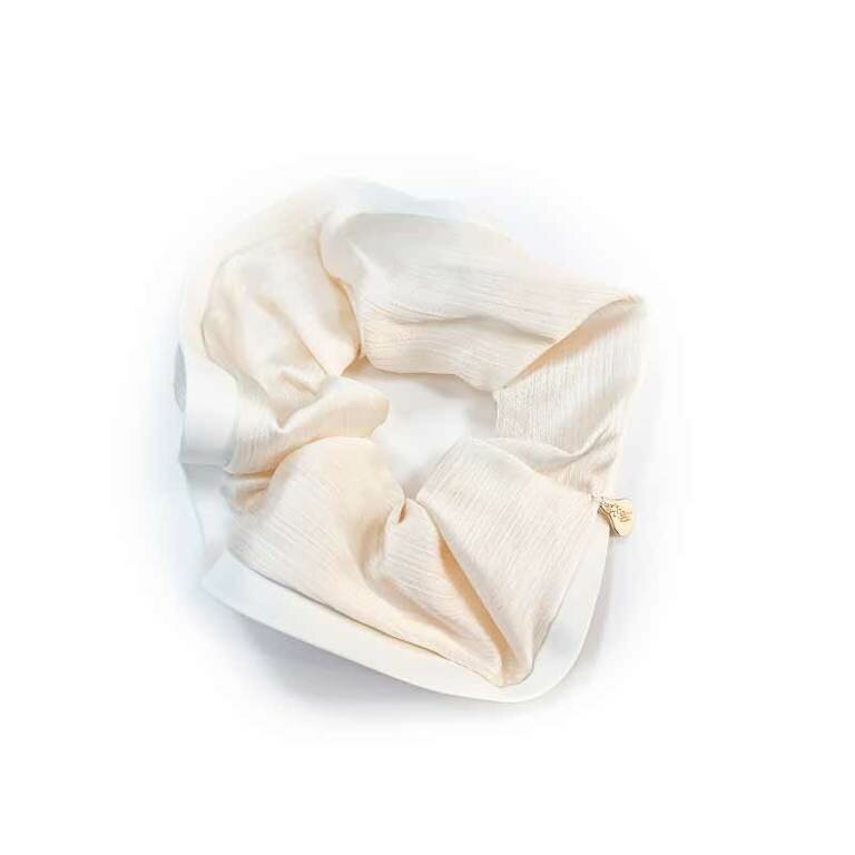 BENTEN Scrunchie Резиночка "Хана" (белый)