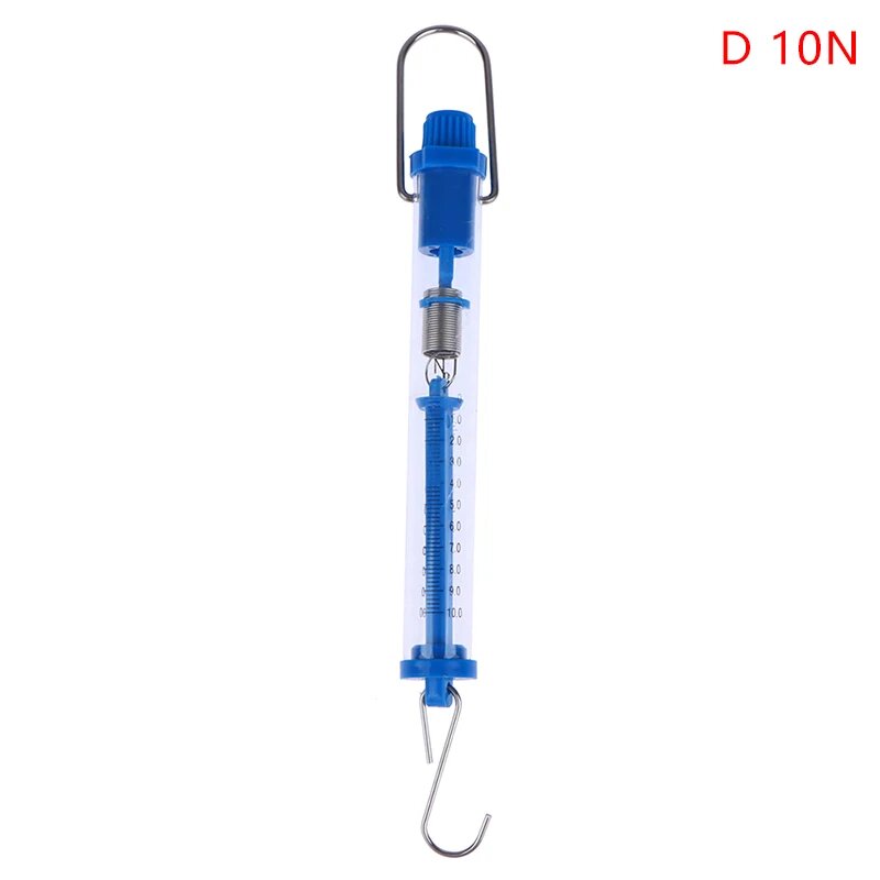 Практичный трубчатый динамометр Newtons с пружинной шкалой, пластиковый прозрачный корпус, легко подвешивается для классной комнаты