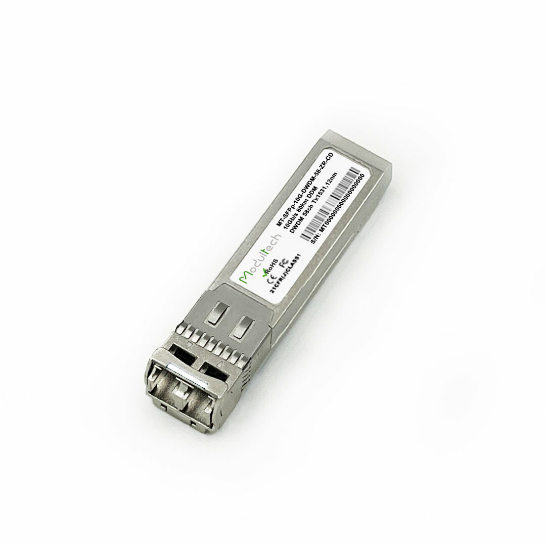 Модуль SFP+ DWDM 10 Гбит/с, 80 км, 58 CH, 1531,12 нм, SMF, LC