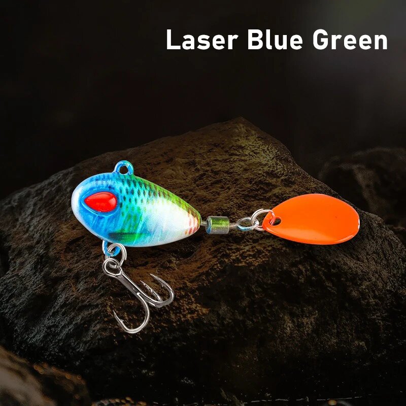 Ложка-спиннер, тонущие воблеры, приманки, металлические приманки VIB, вращающиеся приманки с блестками и хвостом, рыболовные приманки для дальнего заброса для морского окуня