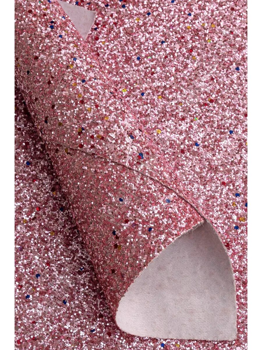 Кожзам блестки и пайетки А4 (3 листа)