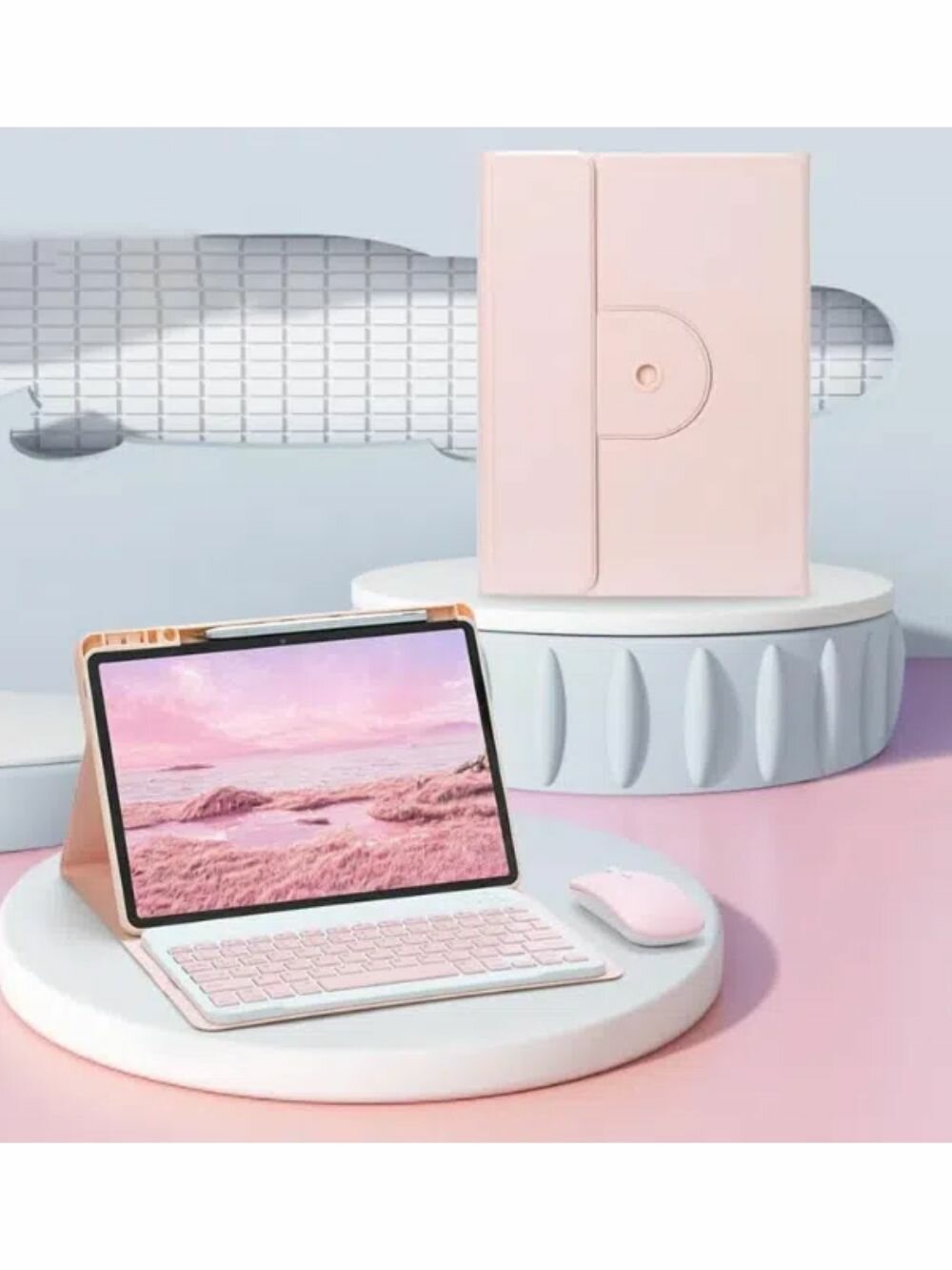 Русская и английская клавиатура, совместимая с Huawei metepad 11.5S 2024, со съемной Bluetooth-клавиатурой и мышью, с разъемом для пера и многоугольным защитным чехлом для планшетных компьютеров