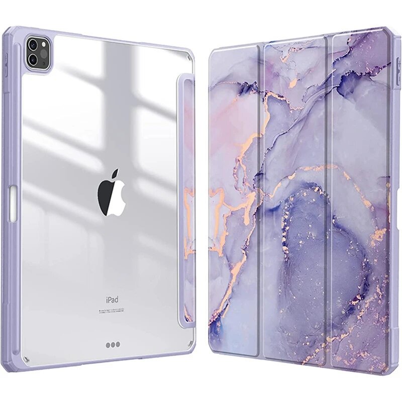 Чехол Greliana для iPad Pro 11 2020, фиолетовый мрамор