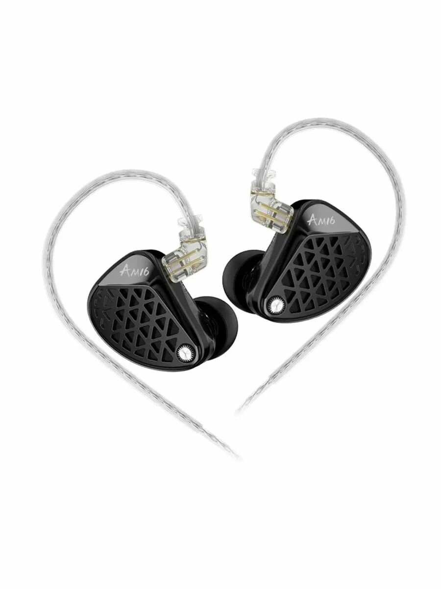 KZ Acoustics AM16 Balanced без микрофона, черный, проводные наушники