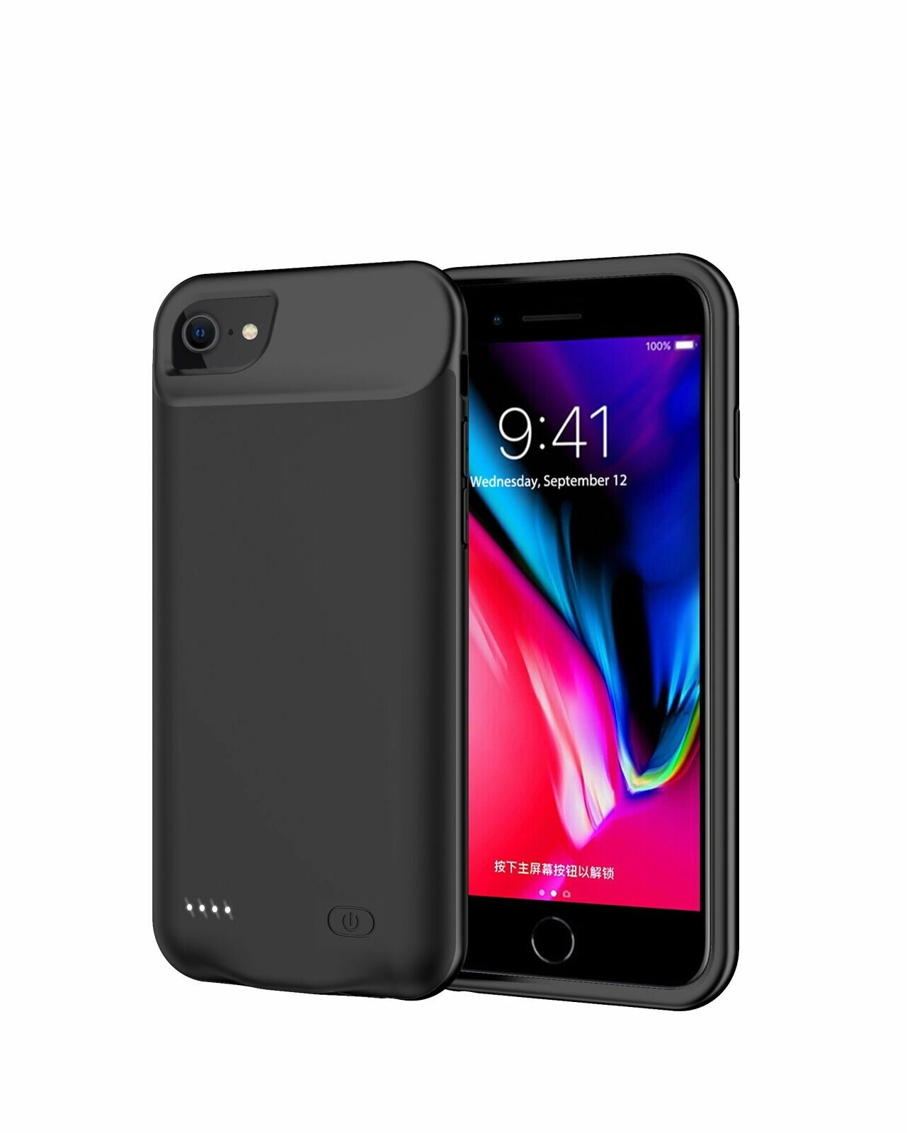 Чехол-аккумулятор для iPhone 7 8 Plus/6S 6 Plus, Fraternize Внешний аккумулятор , Чернить 8000 мАч Power bank-ROMIKY