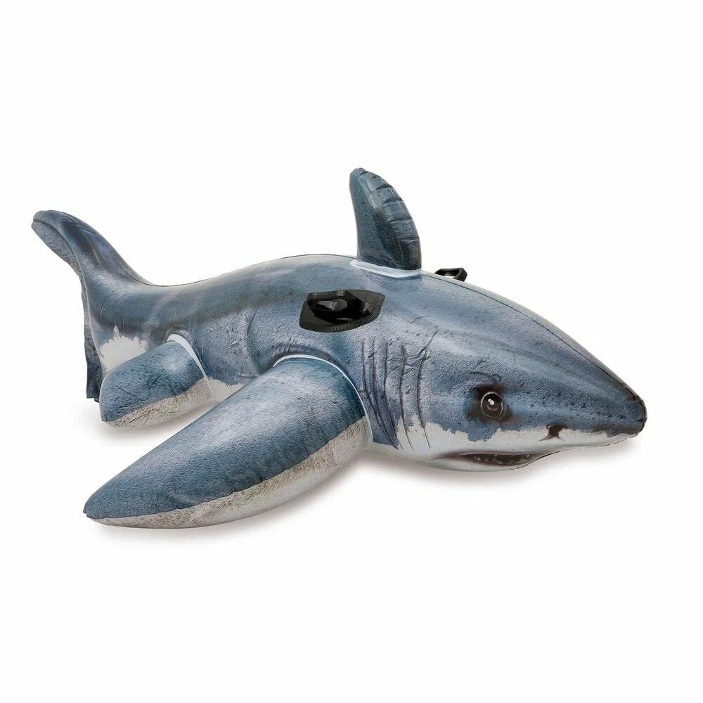 Надувная игрушка-наездник "Белая акула", Intex 57525, до 40 кг KD