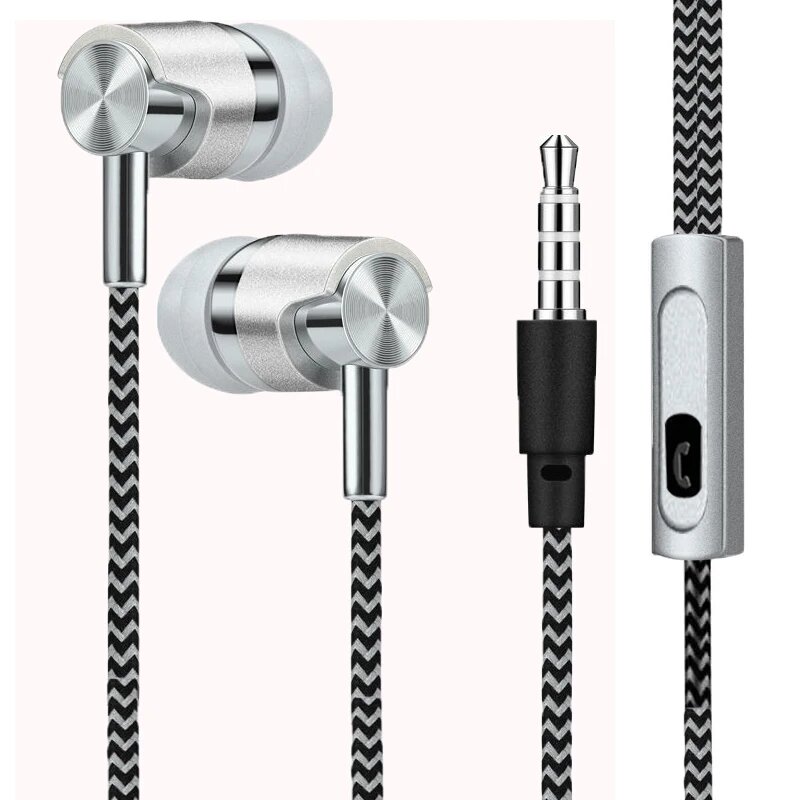 Проводные наушники Bluekaka Silver 3.5MM