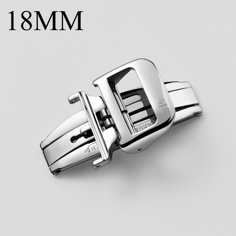 Застёжка-бабочка для часов Jaeger LeCoultre 14/16/18 мм нержавеющая сталь полированная с инструментом для установки