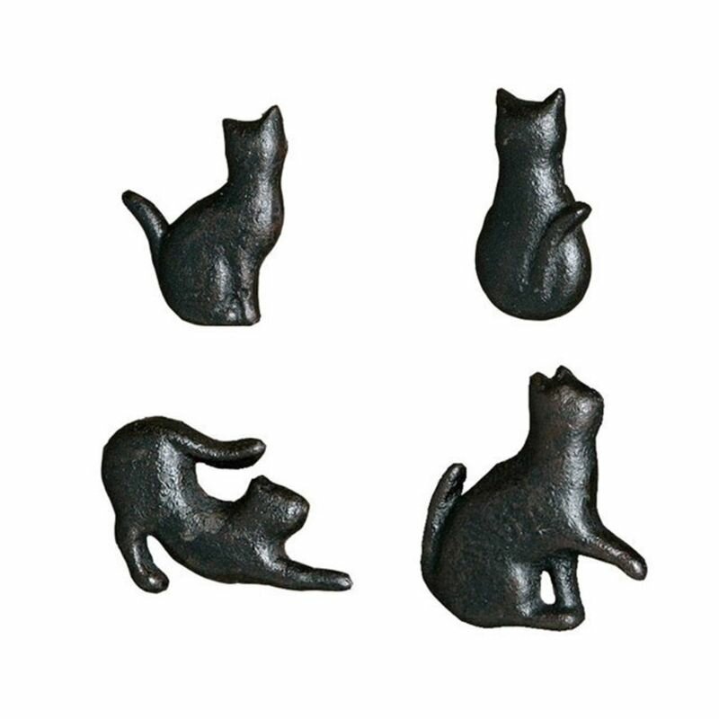 (4 шт) Ручка выдвижного ящика для черного котенка-кошки