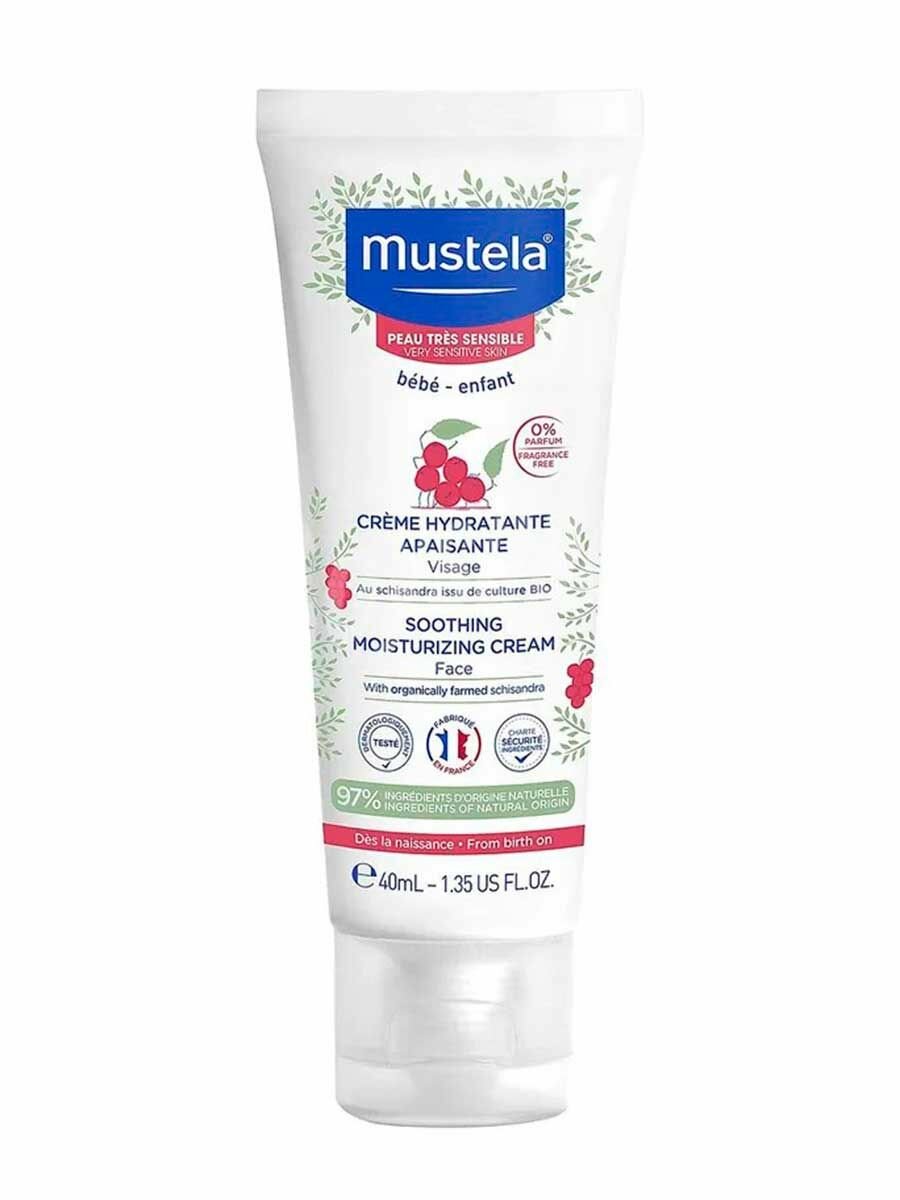 Крем Mustela Soothing Moisturizing детский увлажняющий для чувствительной кожи лица 40 мл Мустела