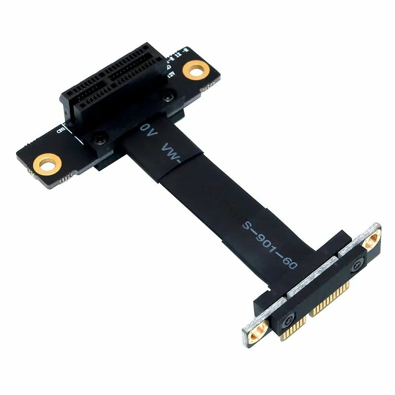 Кабель PCIE X1 Riser, двойной, угловой, 90 градусов, PCIe 3.0 x1 - x1, удлинительный кабель 8 Гбит/с PCI Express 1x Riser Card