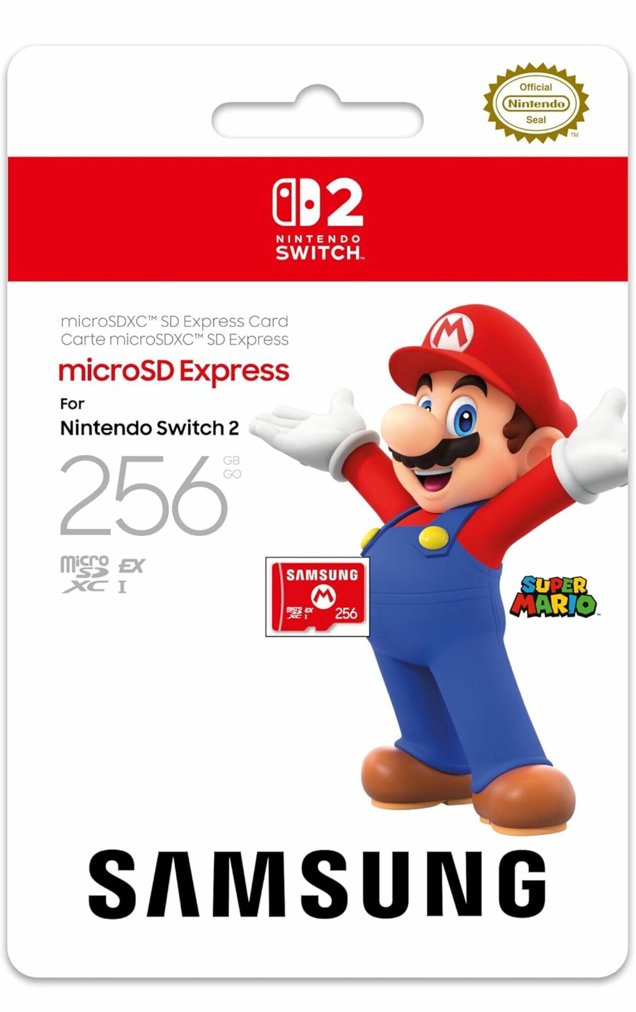 Карта памяти 256Gb microSD Express Card для Nintendo Switch 2 (Оригинал)