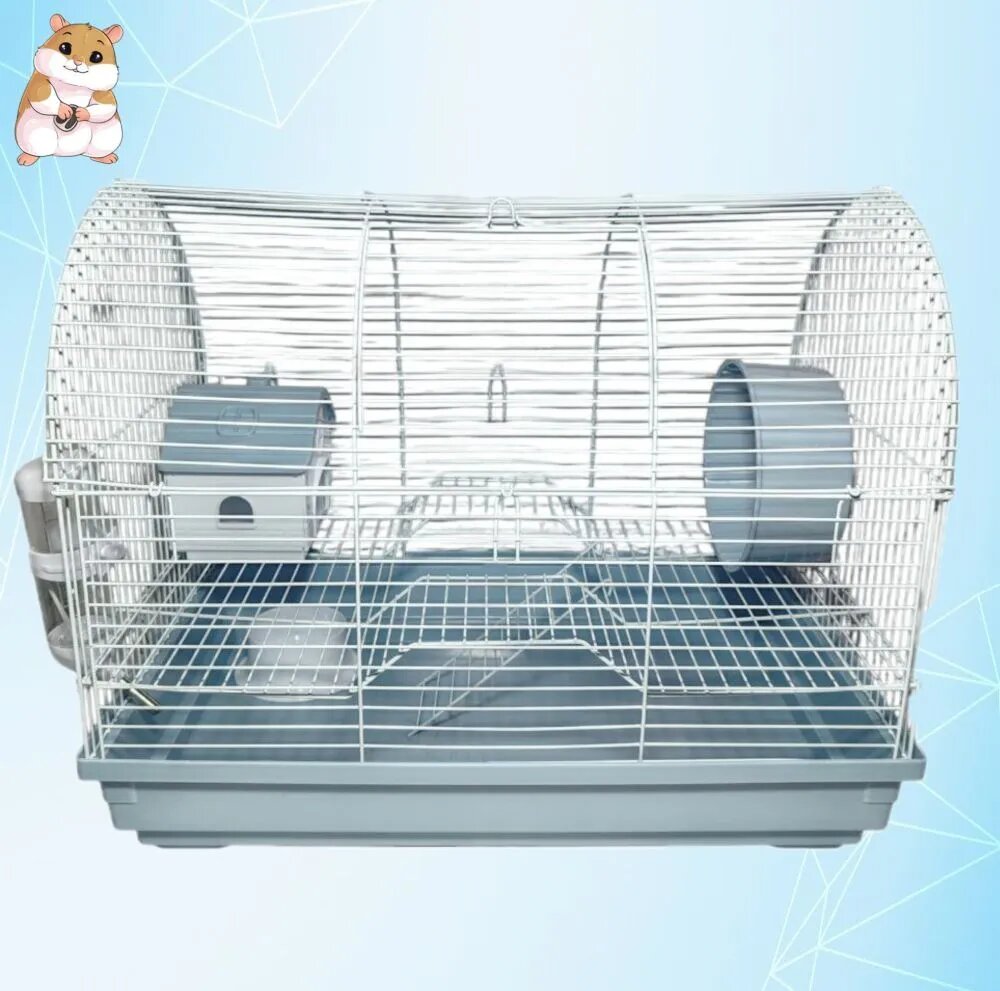 Клетка для хомяка, 2 этажа, с полным комплектом