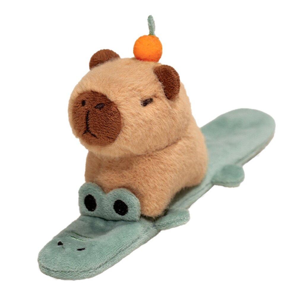 Fashionable Lovely Capybaras Slap Bracelet With Wing Pull Designs and Fun Shaking Feature For Kids and Teens Wear