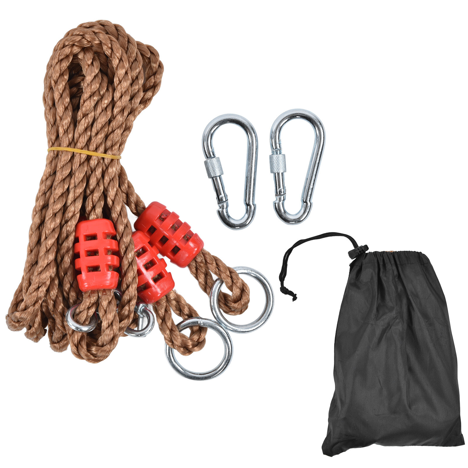 Детский качающийся гамак удлинительный шнур PE Металл с соединительной пакетом для хранения пряжки для открытого сада