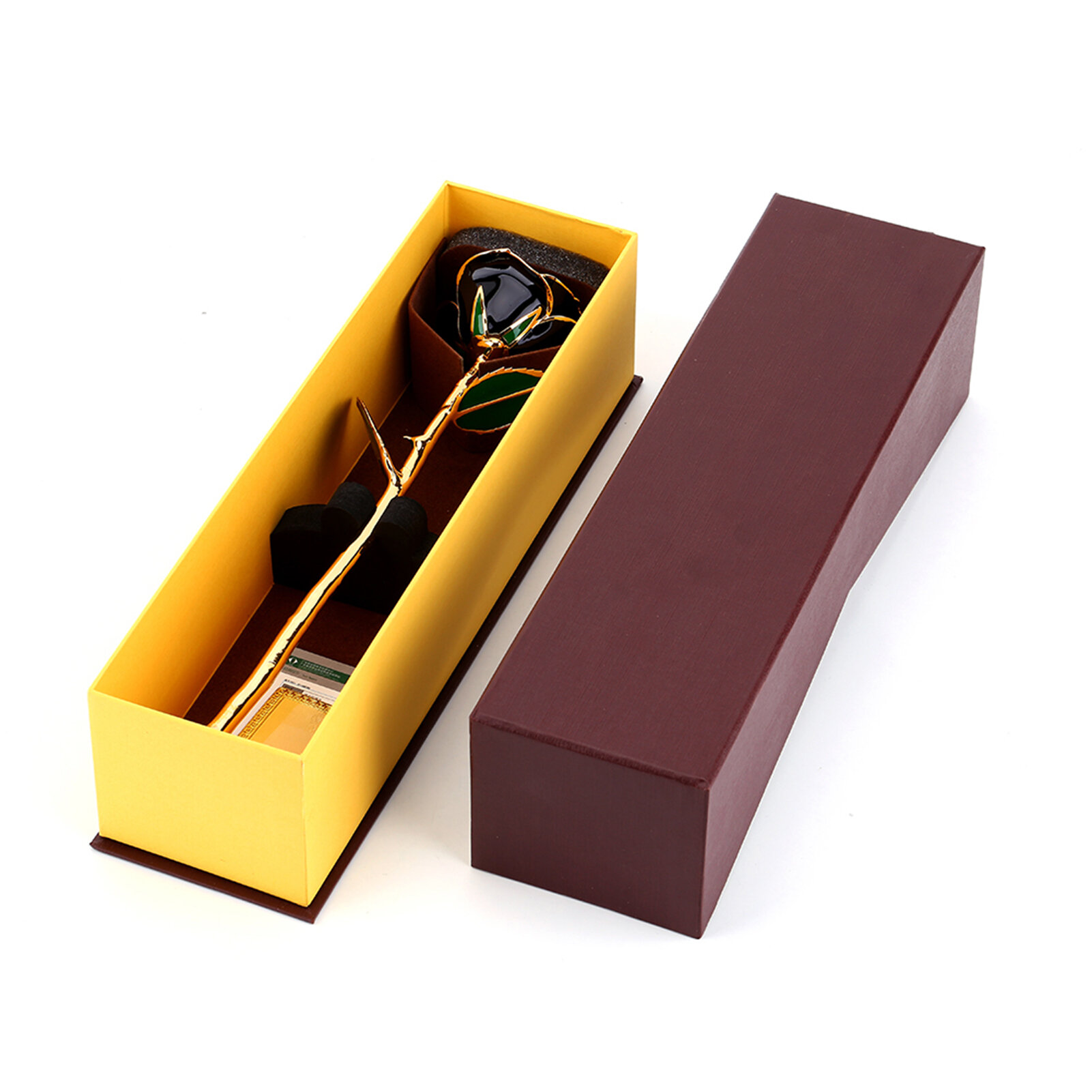 Золотая роза любовь длинный стебель подарка на 24 тыс.