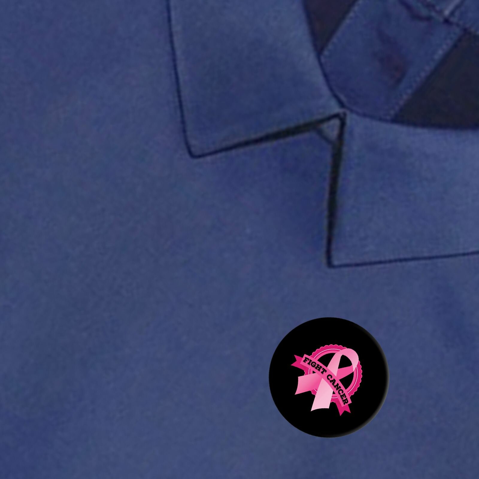 Булавка для лацкана с розовой лентой благотворительных мероприятий