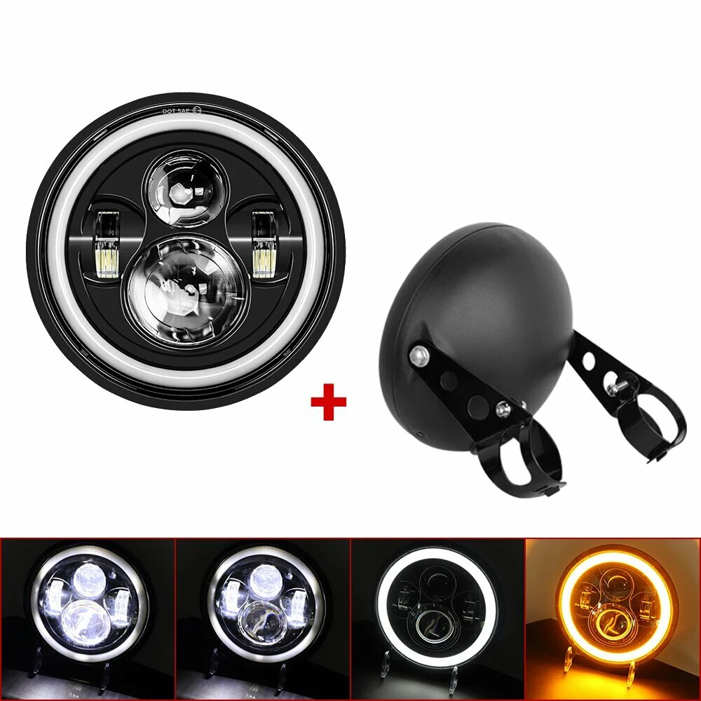 7" LED фара для мотоцикла, комплект