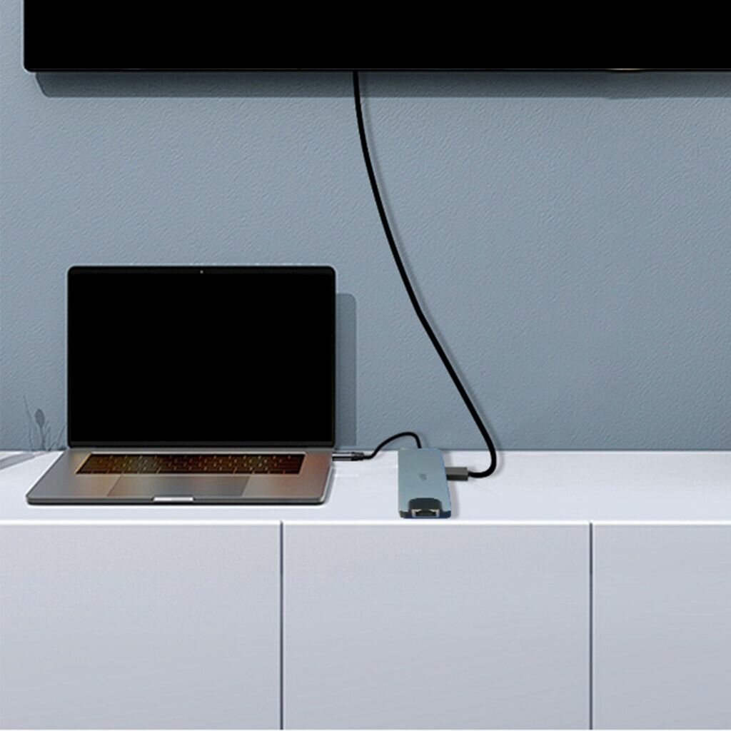 Подходит для Macbook TypeC с сетевым портом 4K HDMI 100m SD/TF док-станция