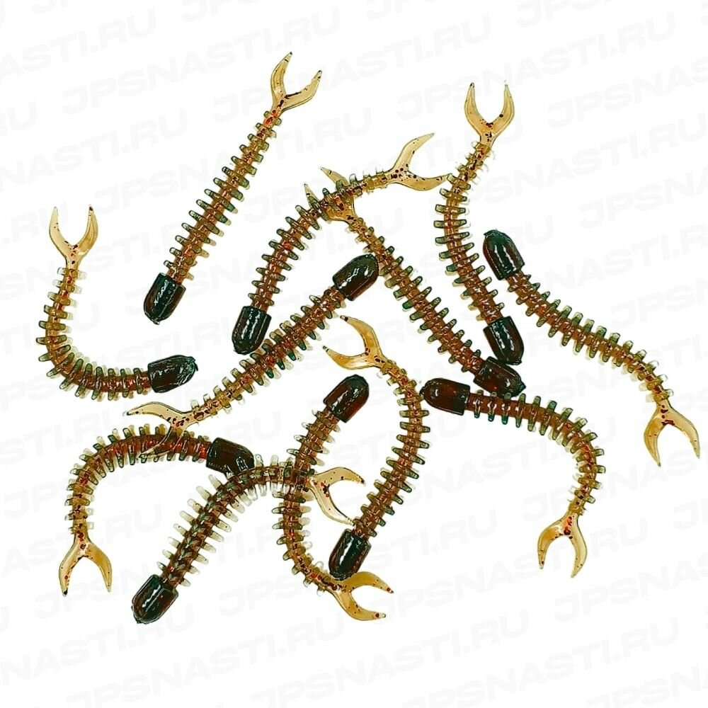 Силиконовые приманки Eleven Lures Dzen 2.2, 12 шт, #Motor Oil