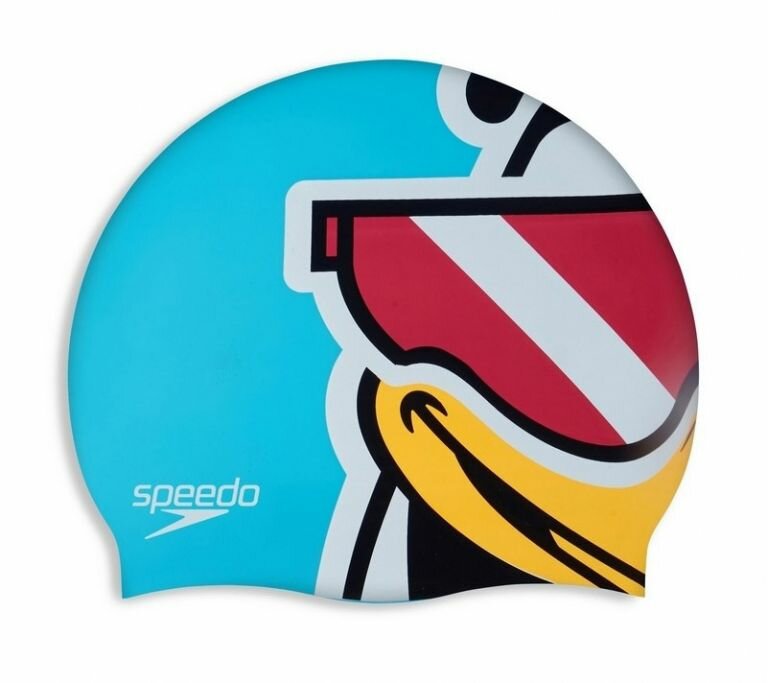 Шапочка для плавания Speedo PRINTED CHARACTER, силикон, универсальный размер