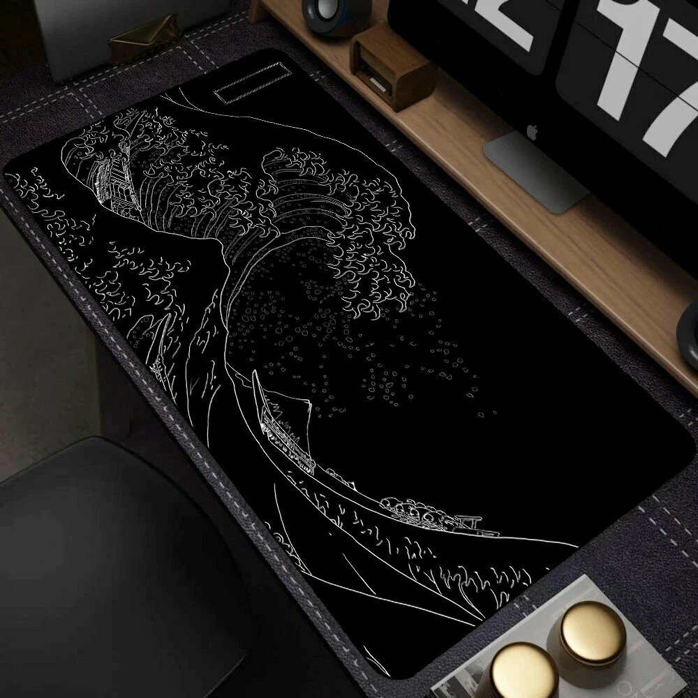 Коврик для мыши черный Great Wave Art XXL Z2803