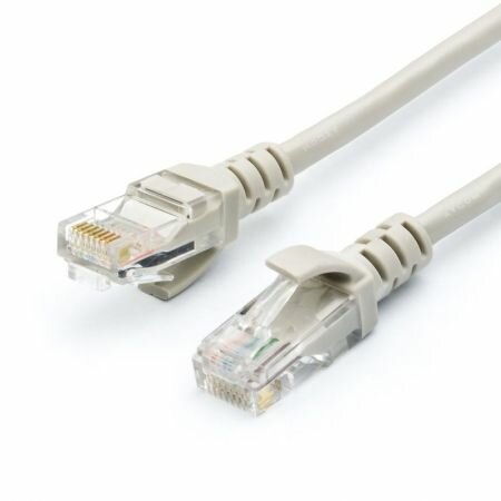 Кабель патч-корд UTP 5е категории 1 м, серый, ATcom (GL3962)