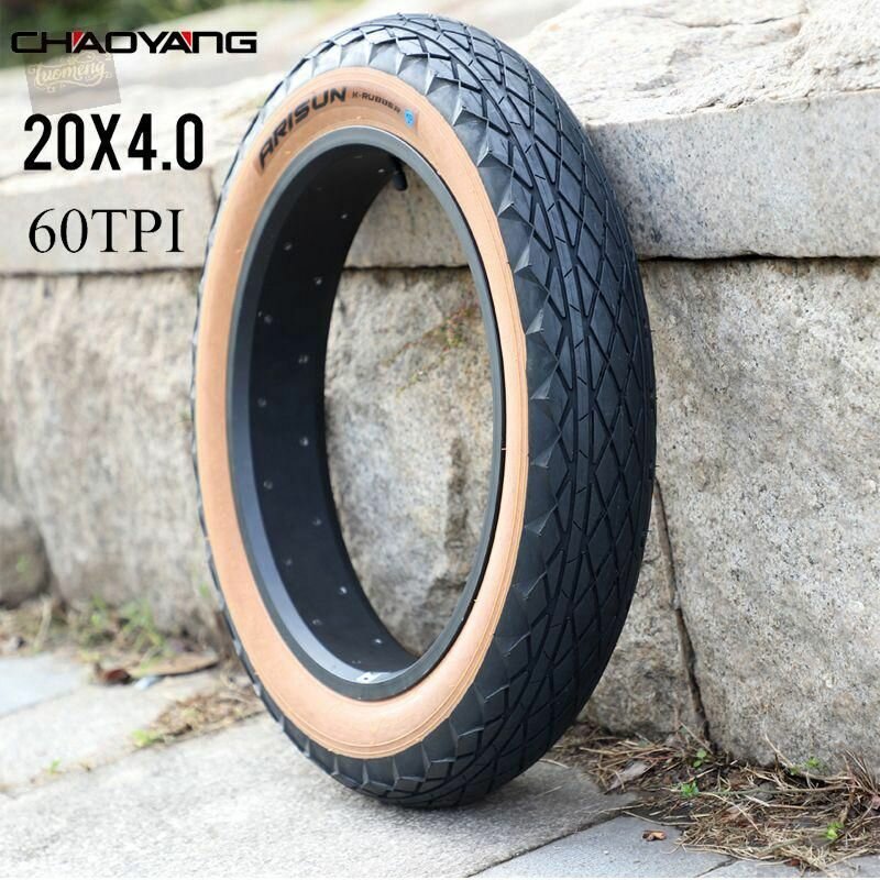 Chaoyang ARISUN Велосипедные шины 20x4.0 60TPI Электровелосипеды Городские толстые шины стальные кольца 1450g