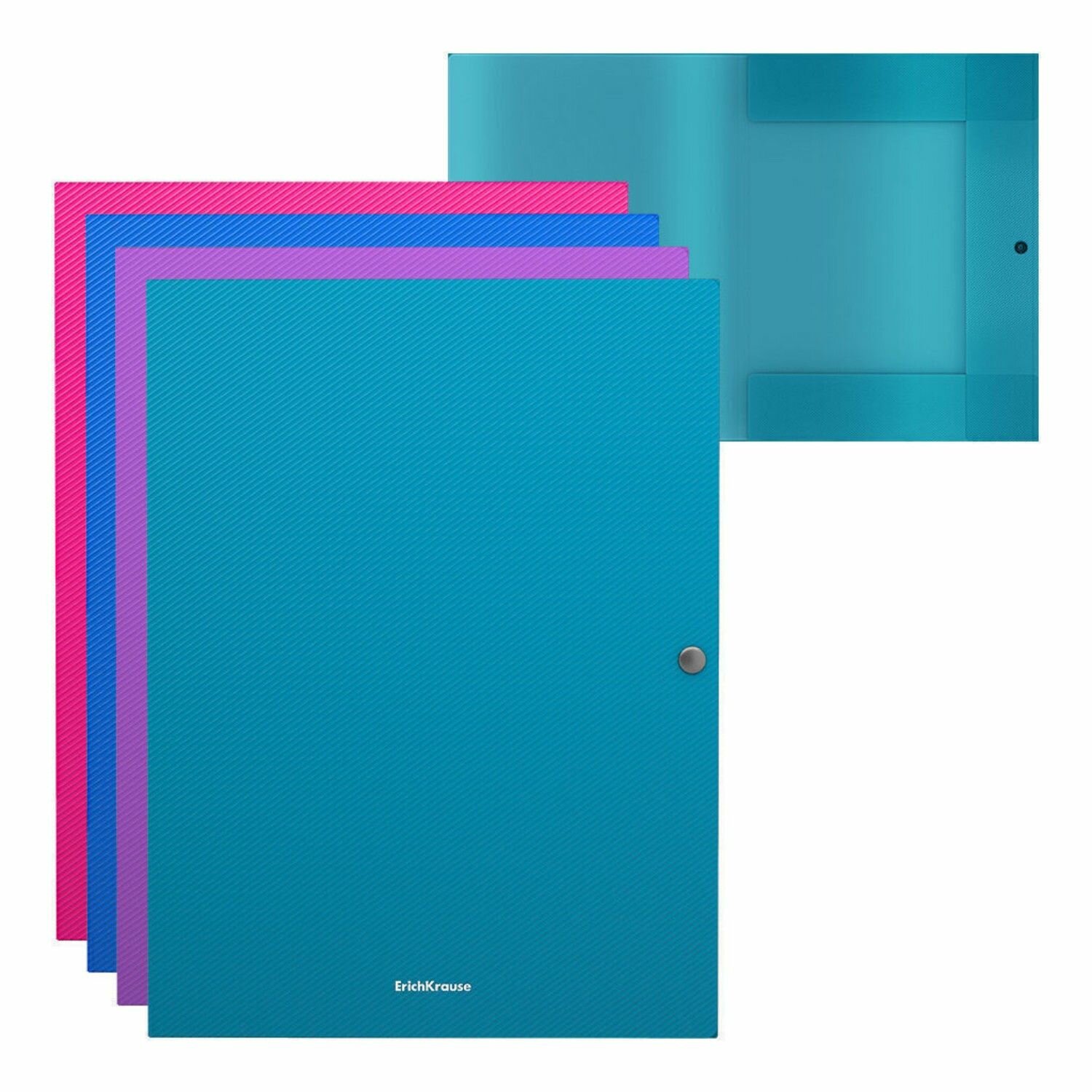 Конверт на клапане А4 Diagonal Vivid на кнопке. Комплект из 4 конвертов