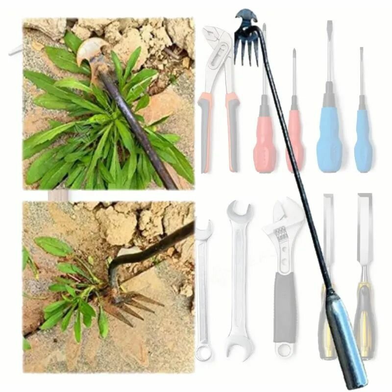 Грабли, штыревые, металлические, 30 см, нож для уборки и скашивания 2шт.