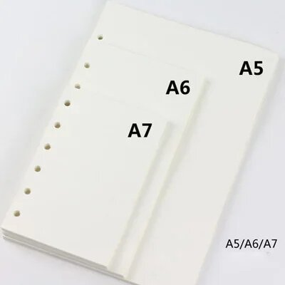 Бумага Fromthenon для блокнота A5 A6 A7 Белый, А6, Blank