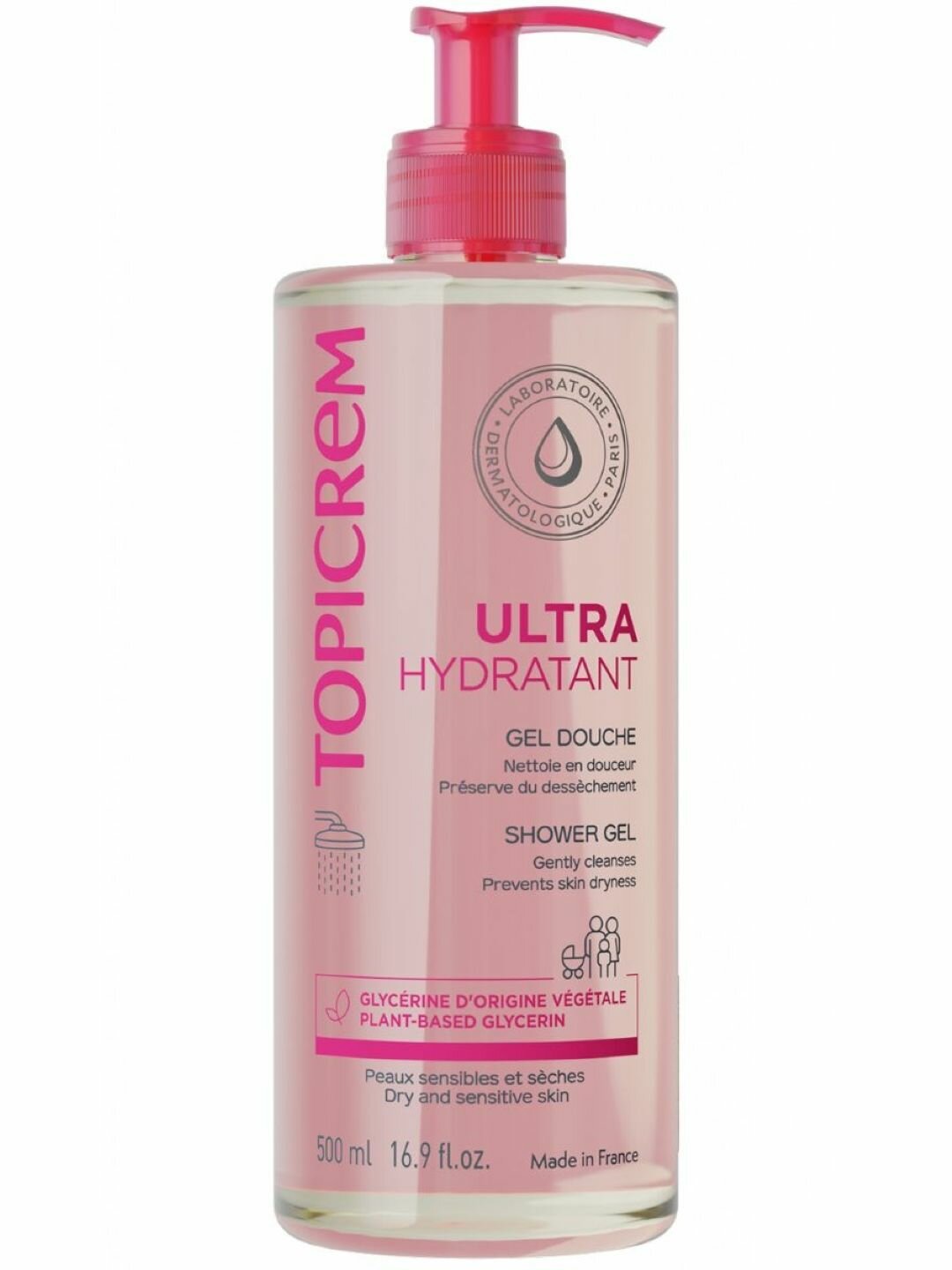 Топикрем Ультра-увлажняющий гель для душа, 500 мл | TOPICREM Shower Gel