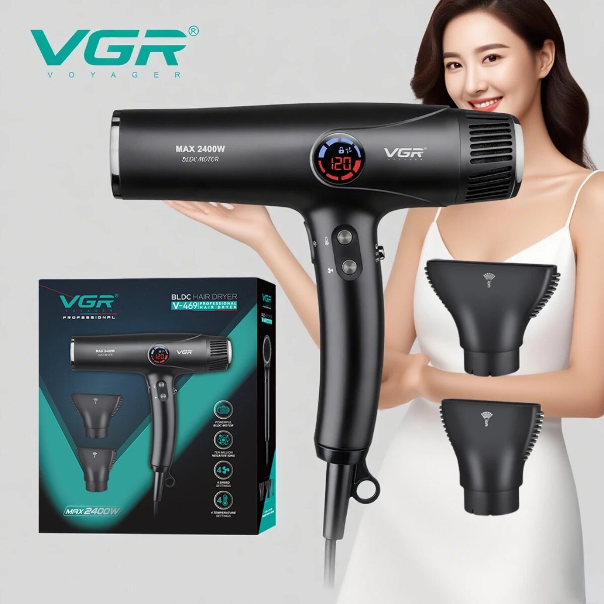 VGR фен для волос V-469