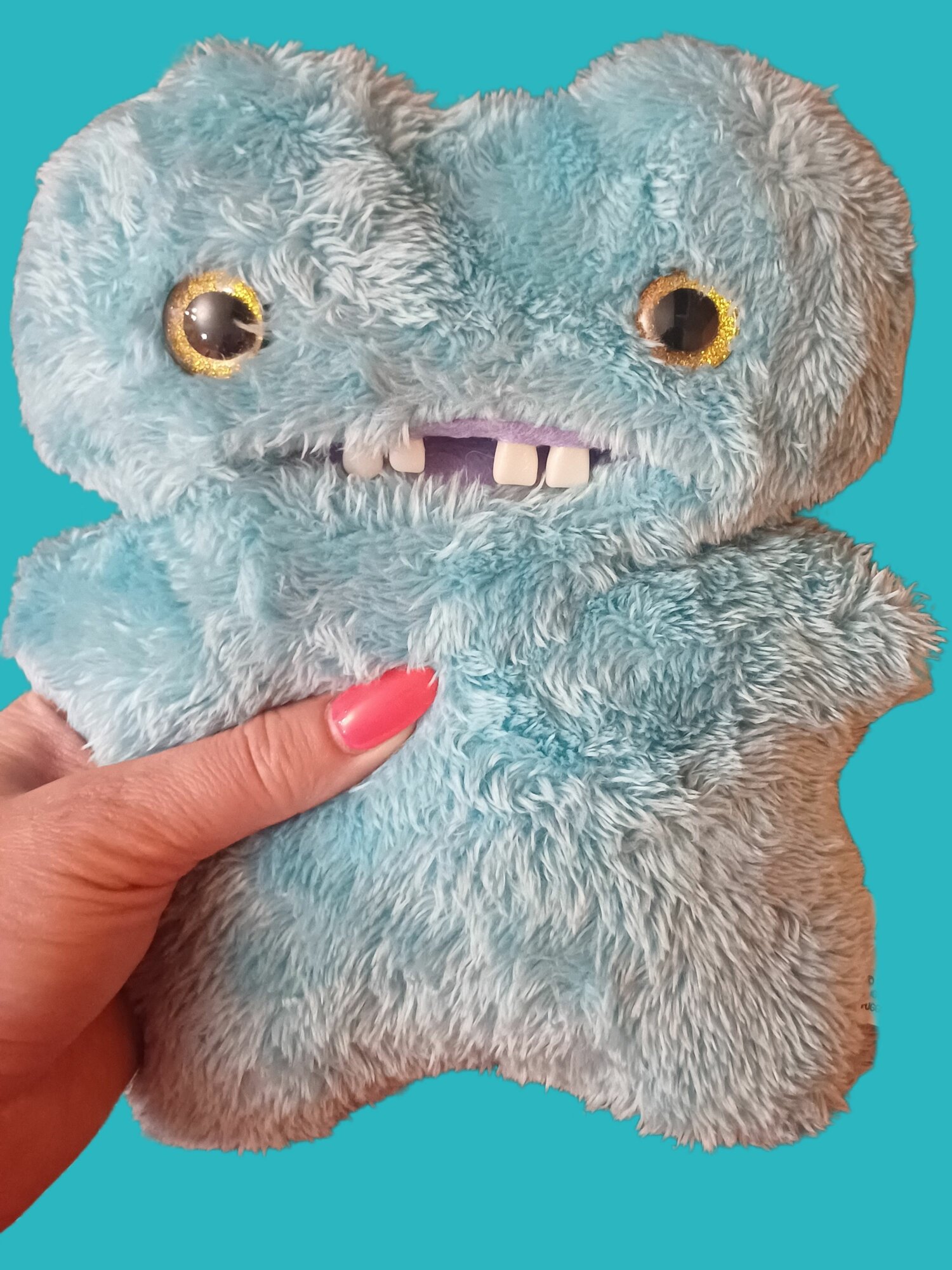 Мягкая игрушка Фугглер Fuggler Зубастик голубой