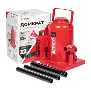 Домкрат гидравлический бутылочный 32т 260-420мм ARNEZI арт. r7100216