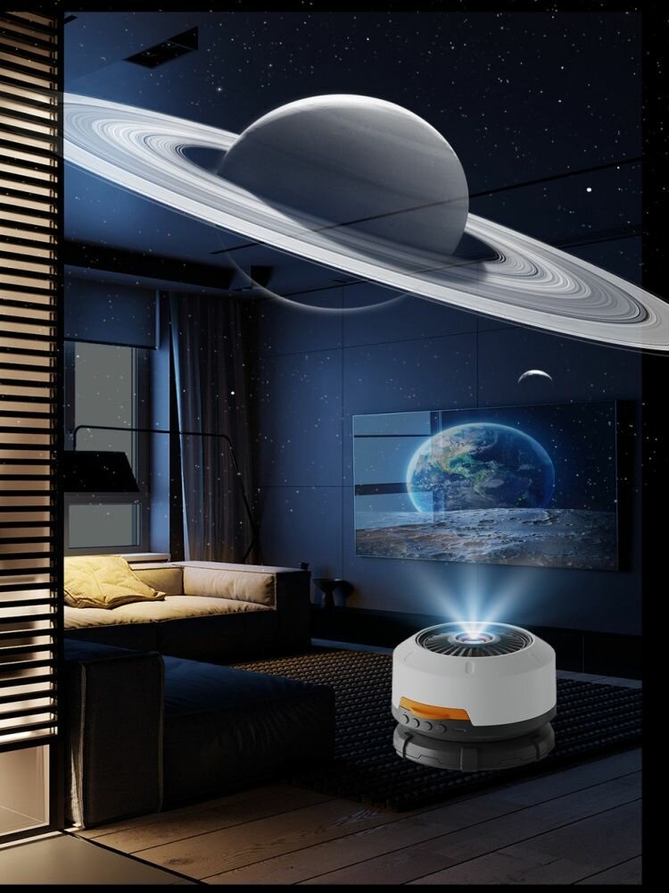 Звездный проектор 13 слайдов с музыкой, детским и комнатным ночником