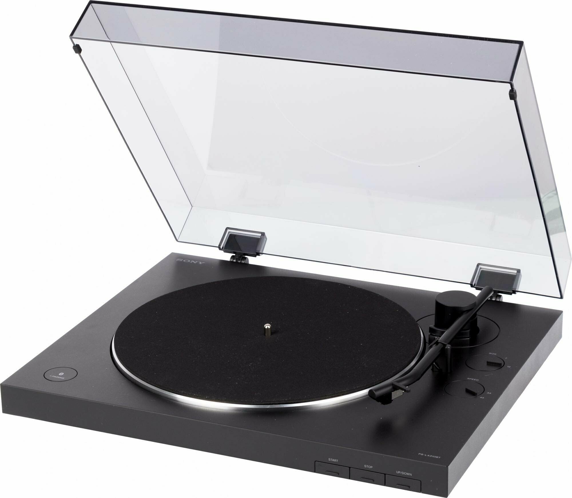 Виниловый проигрыватель Sony "PS-LX310BT", ременной привод, черный