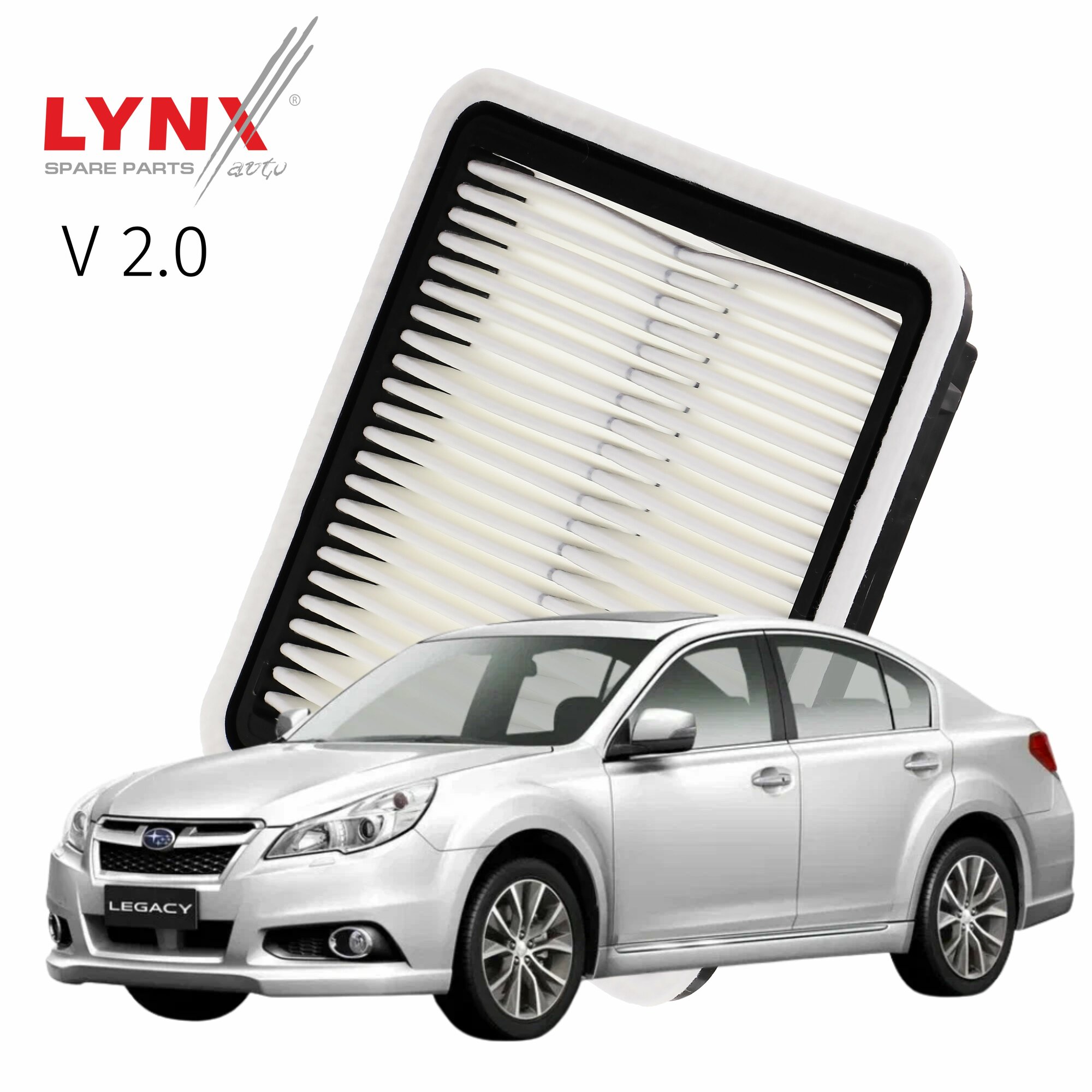 Фильтр воздушный Subaru Legacy (5) / Легаси Легаси 2009 2010 2011 2012 2013 2014 2015 V2.0 EJ204 / 1шт LYNXauto