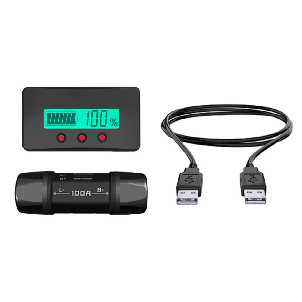 Цифровой дисплей Кулонометр Тестер емкости аккумулятора Процентный уровень напряжения Индикаторная панель питания Монитор энергопотребления