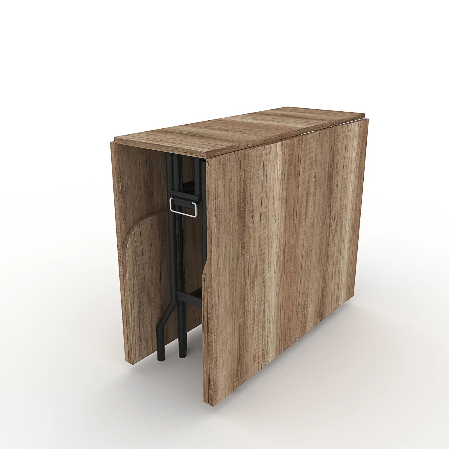 Стол книжка трансформер от производителя "Maksimus Plus" - 2750х1000х750 цвет Дуб Каньон подстолье Темное