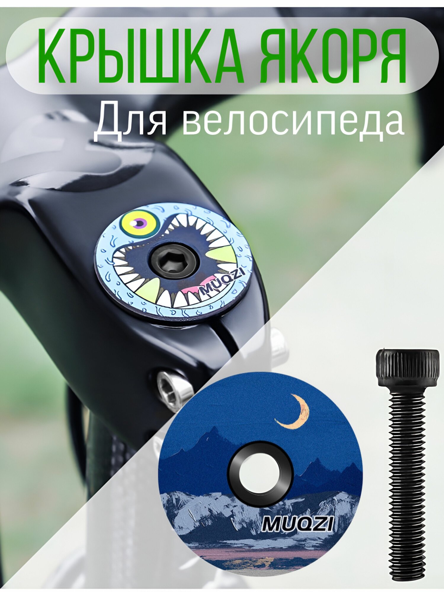 Крышка якоря для велосипеда с винтом