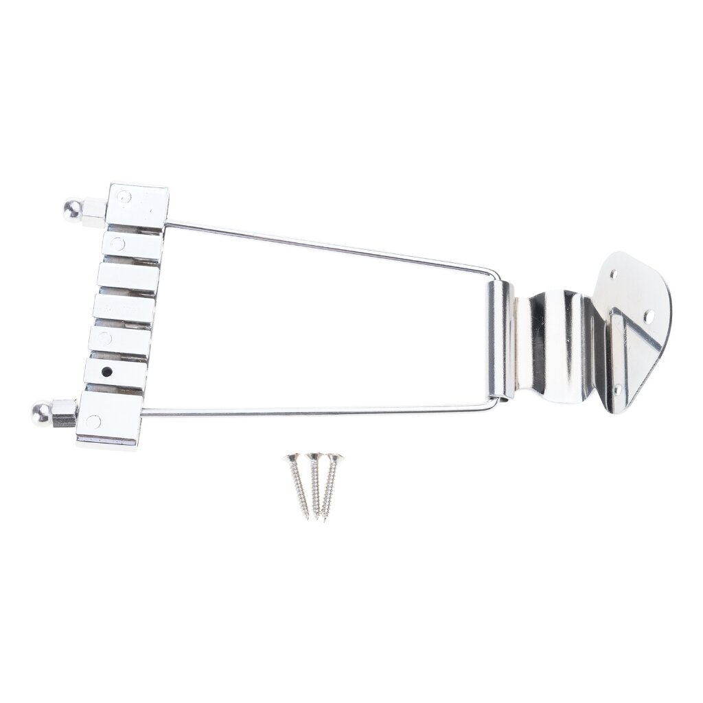 Полуполый бридж для джазовой электрогитары, струнный Бридж Цинь-серебристый