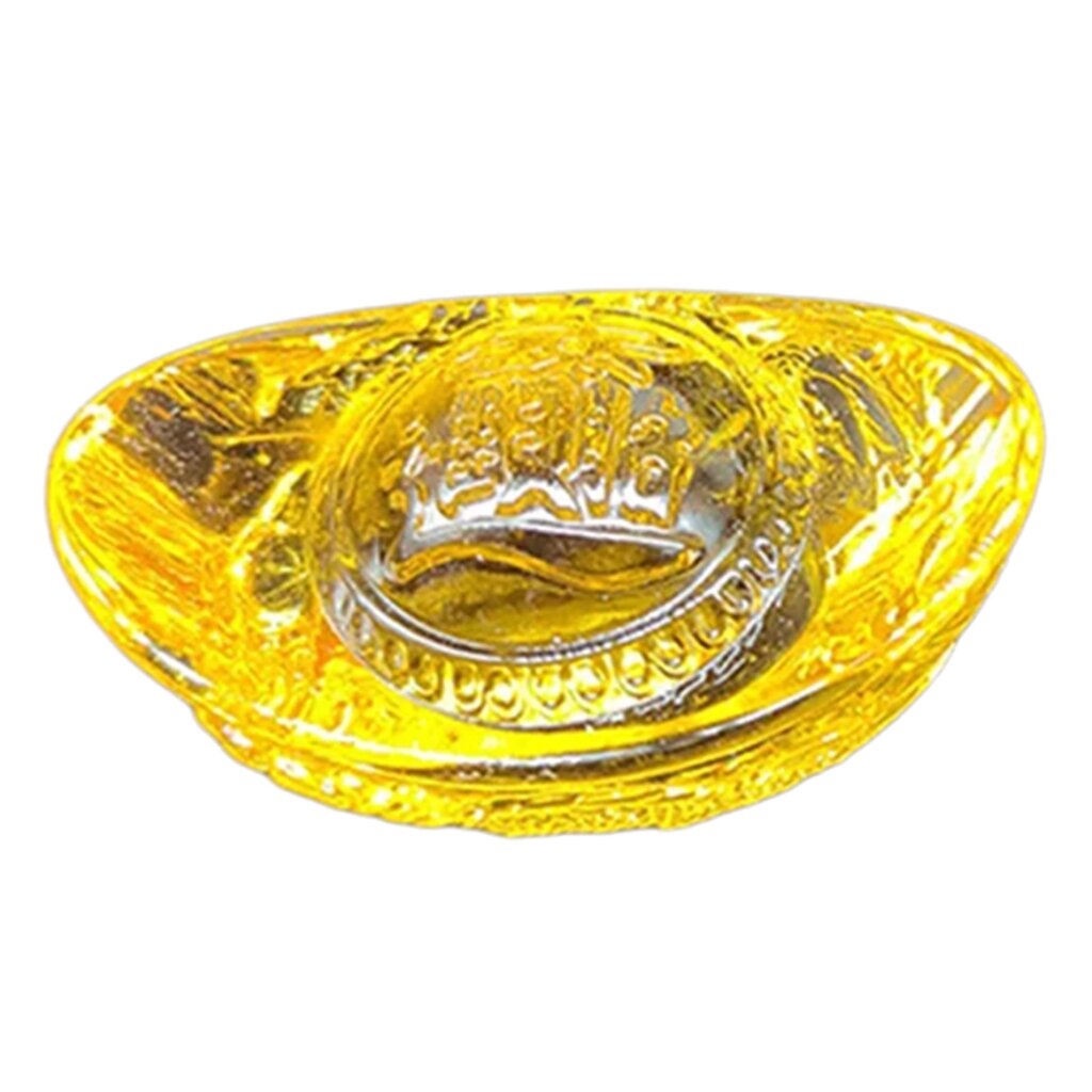 Китайский желтый кристалл Юань Бао, символ богатства и удачи