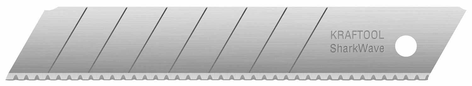 Сегментированные серрейторные лезвия KRAFTOOL, 18 мм, 5 штук, для ковровых покрытий 09604-18-S5