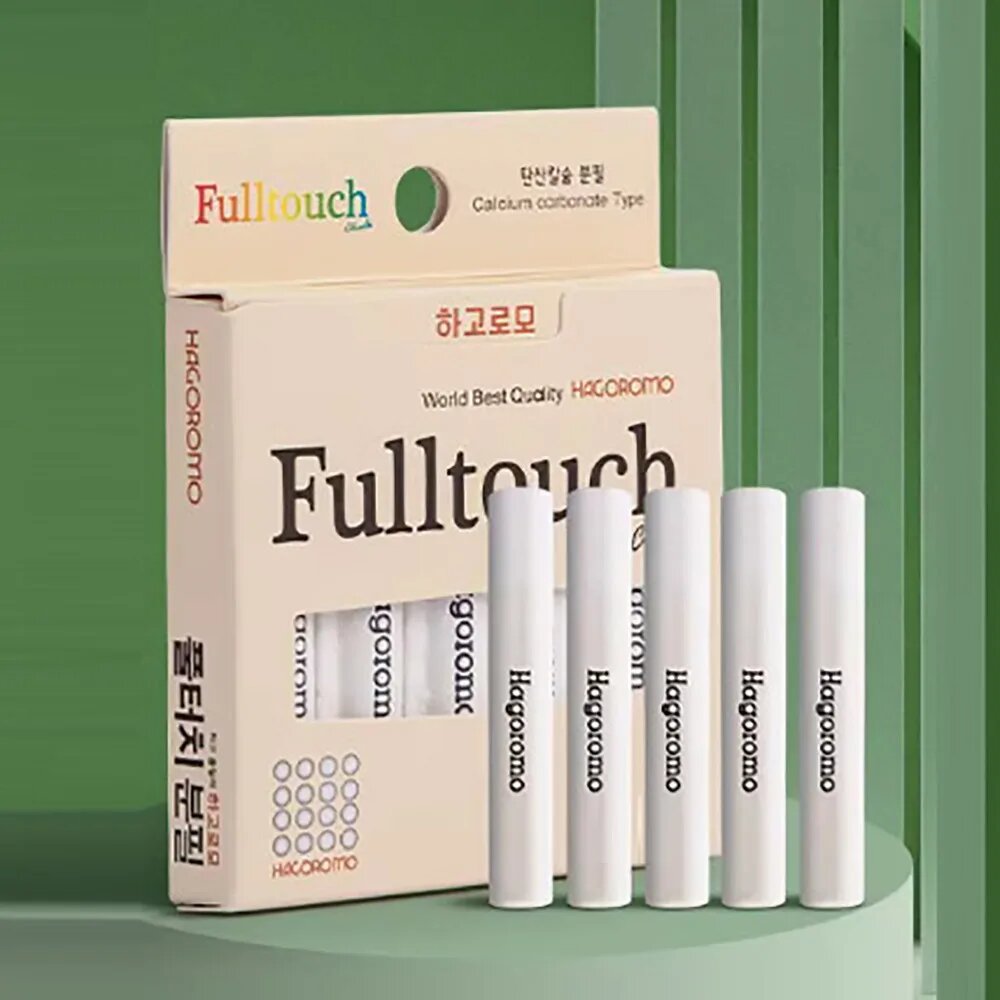 Беспыльный мел Fulltouch HAGOROMO, белый, 5 шт