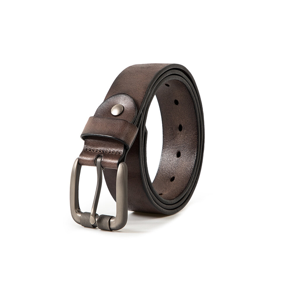 BAIJUAN Alloy Leather Belts Men's Strap Width 3.5cm 110