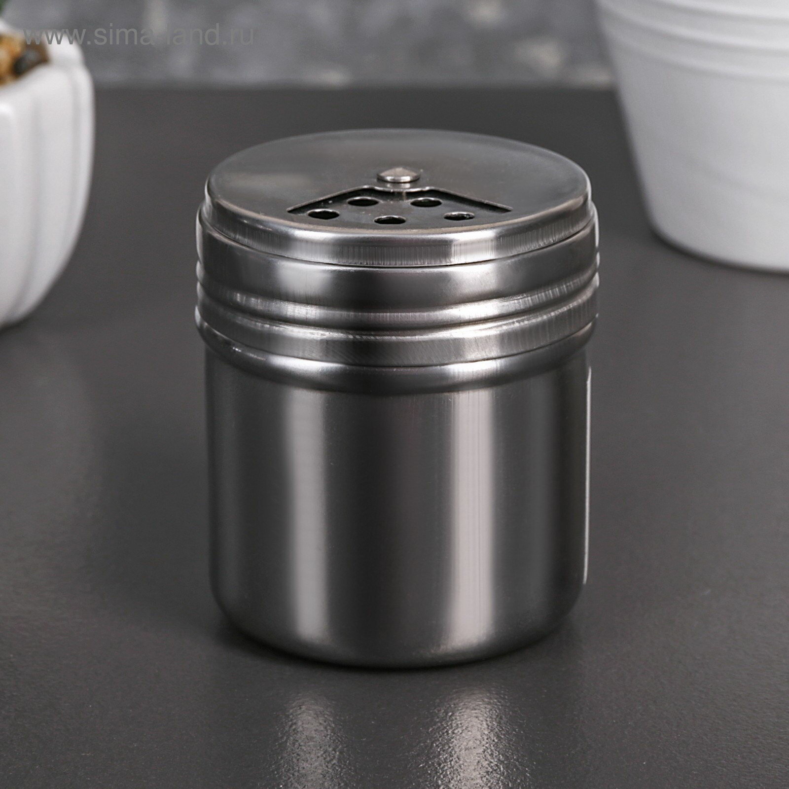 Солонка "Элиас", 150 мл, 5.4x7.5 см, нержавеющая сталь, тематика: однотонная